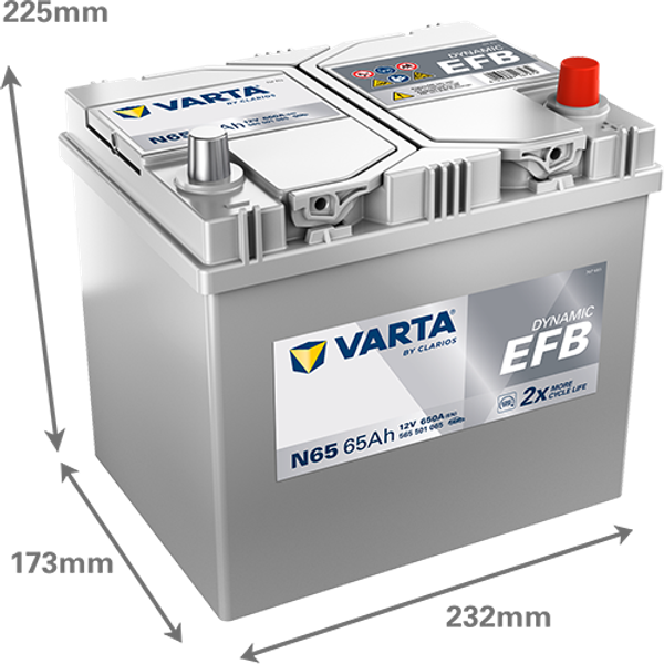 Varta Dynamic EFB 12V 65Ah