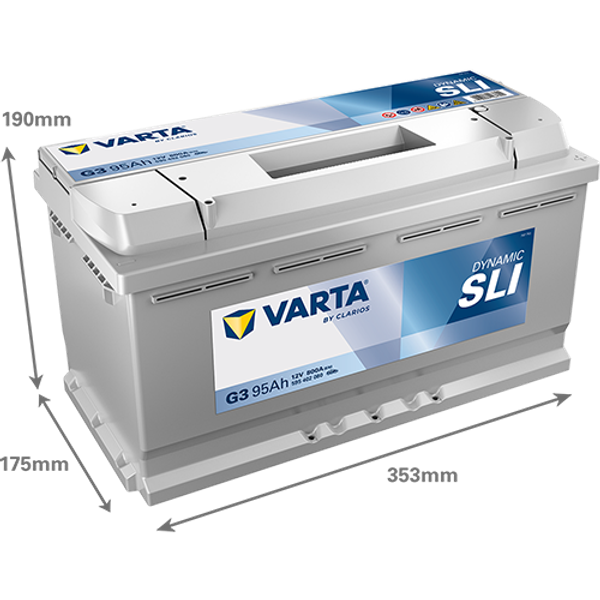 Varta Dynamic SLI 12V 95Ah (CCA 800A)